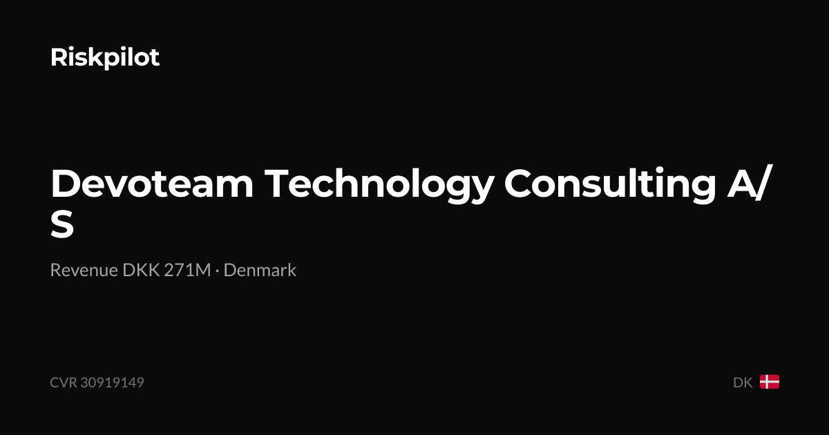DEVOTEAM TECHNOLOGY CONSULTING A/S — Overview & key figures ...